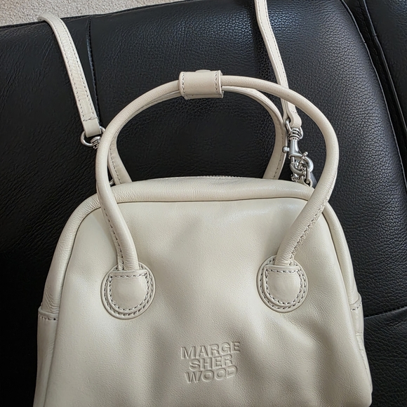 marge sherwood | Bags | Marge Sherwood Soft Mini Tote Beige Cream Bag ...